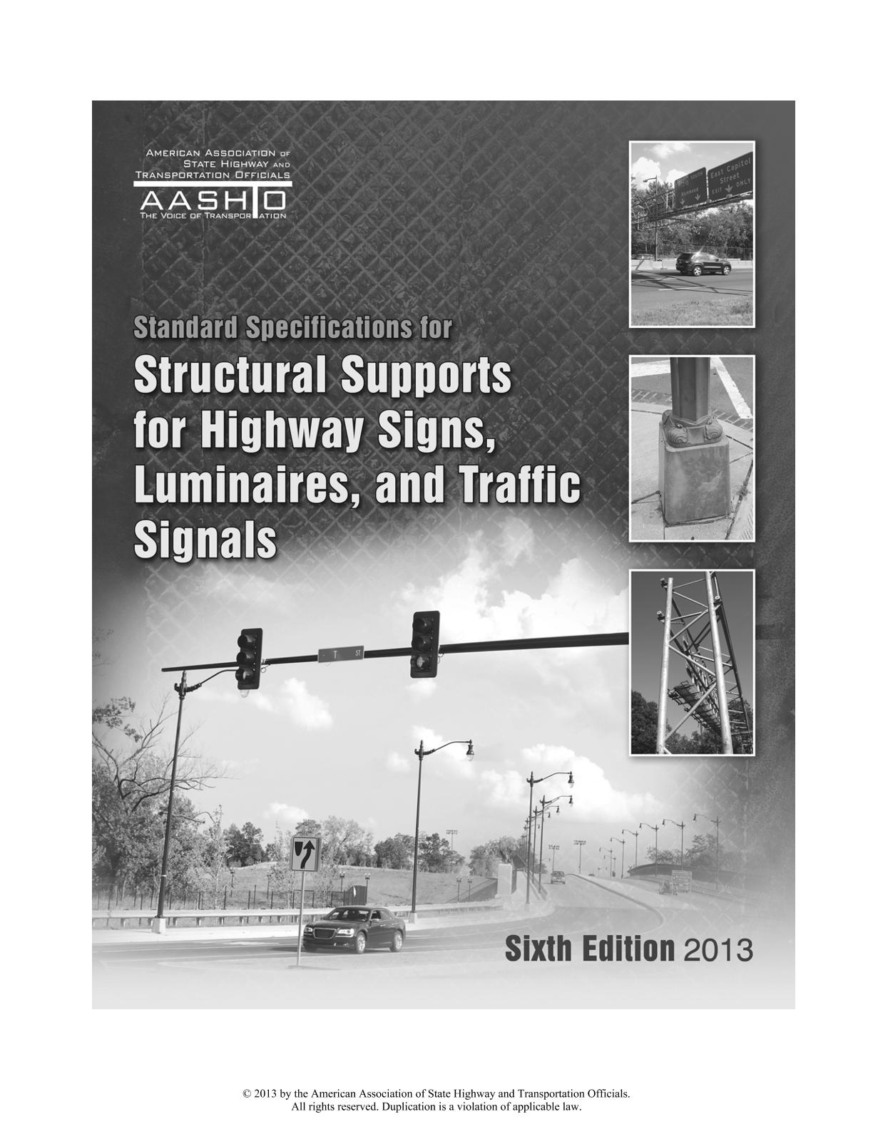 AASHTO LTS-6 | 2013 edition pdf