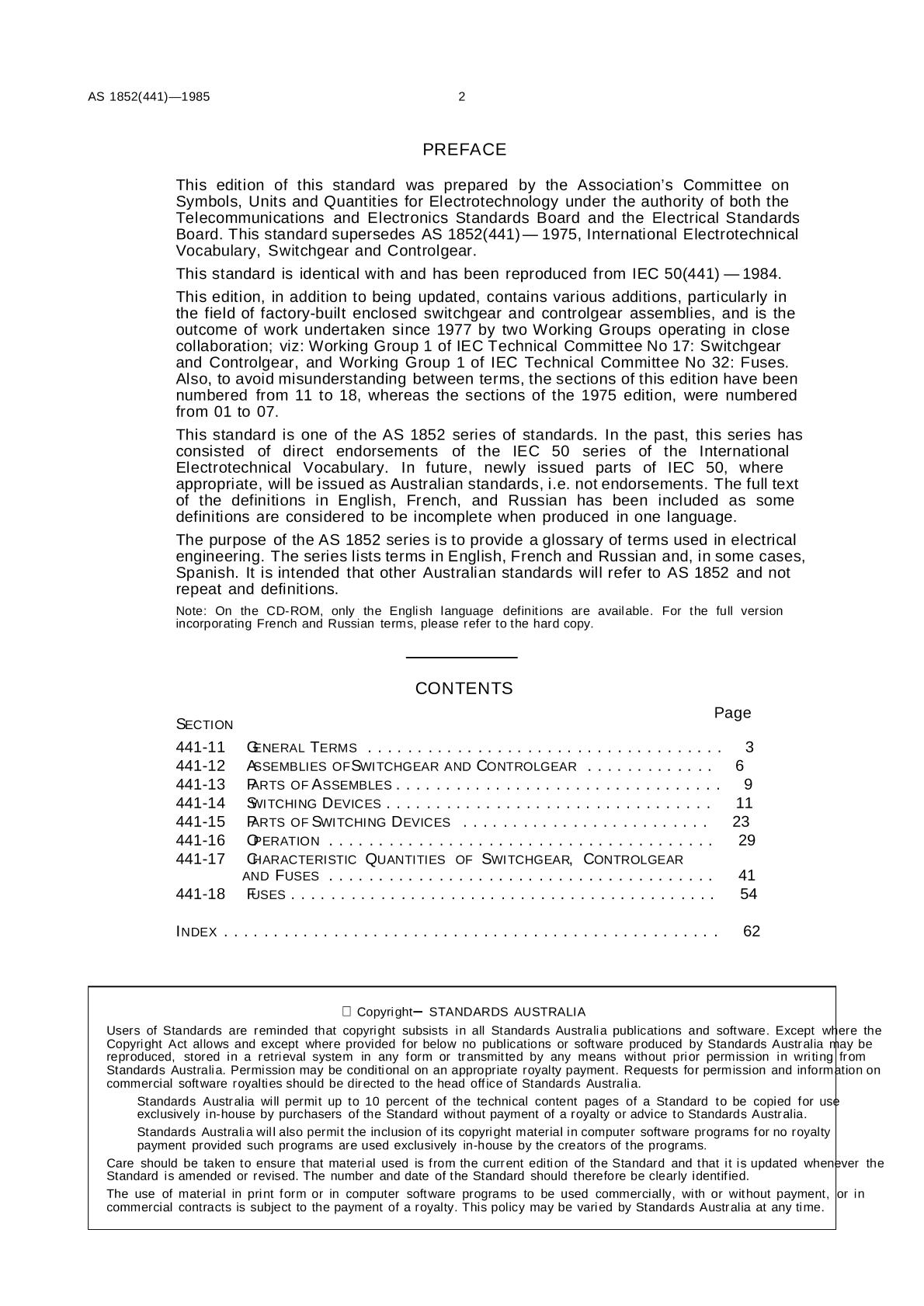 AS 1852.441-1985 | 1984 edition pdf