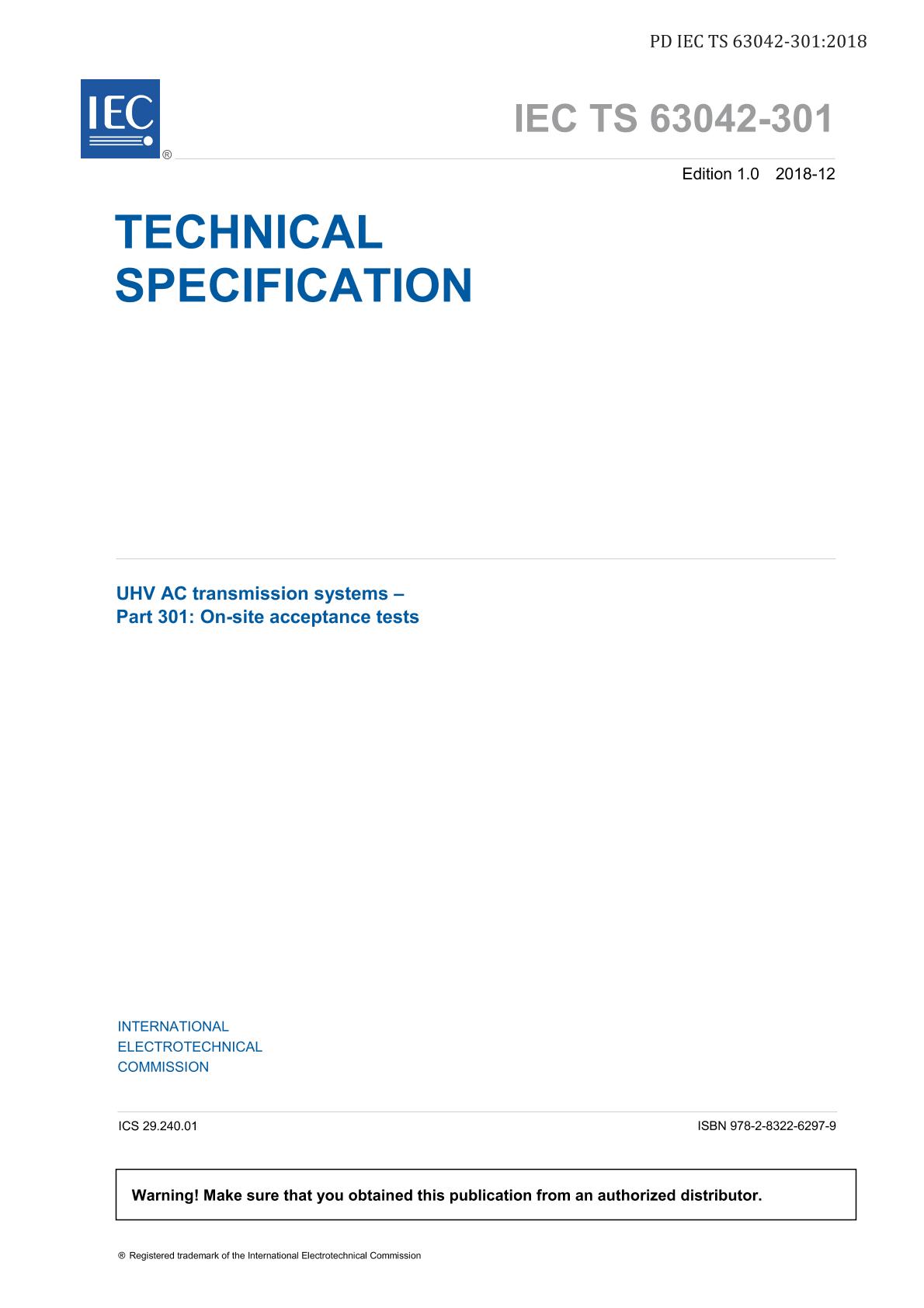 BS PD IEC TS 63042-301:2018 | 2018 edition pdf