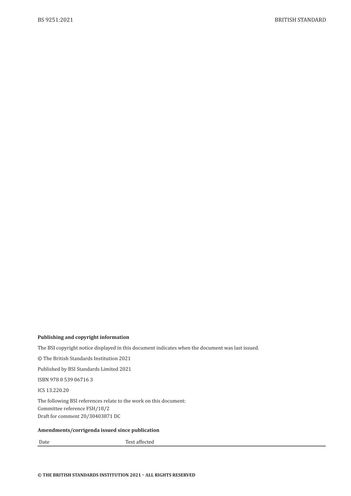 BS 9251:2021 | 2021 edition pdf