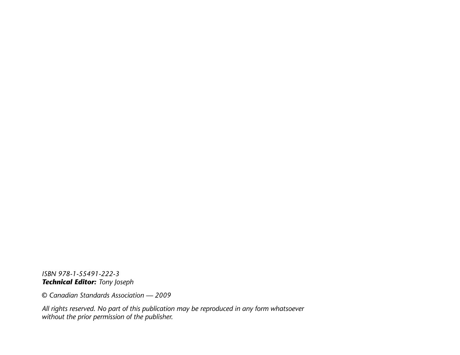 CSA C282 LOGBOOK-09 | 2009 edition pdf