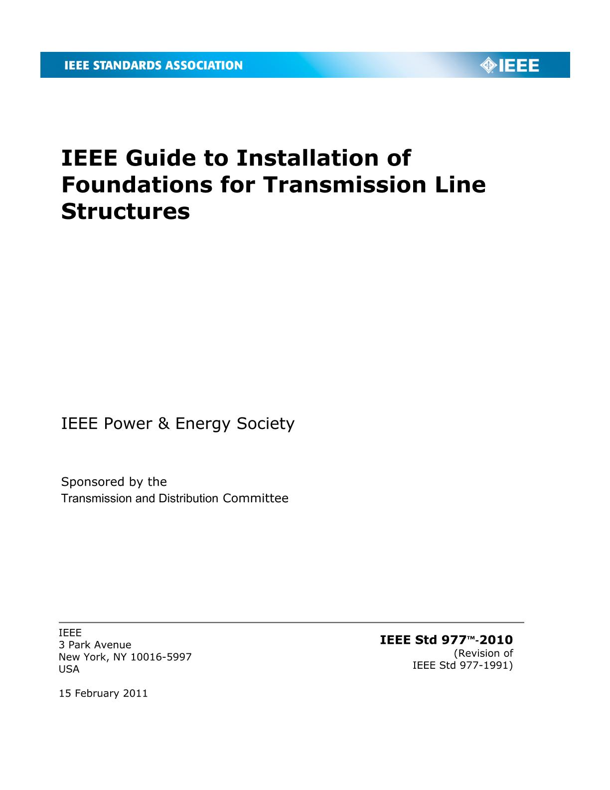 IEEE 977-2010 | 2011 edition pdf