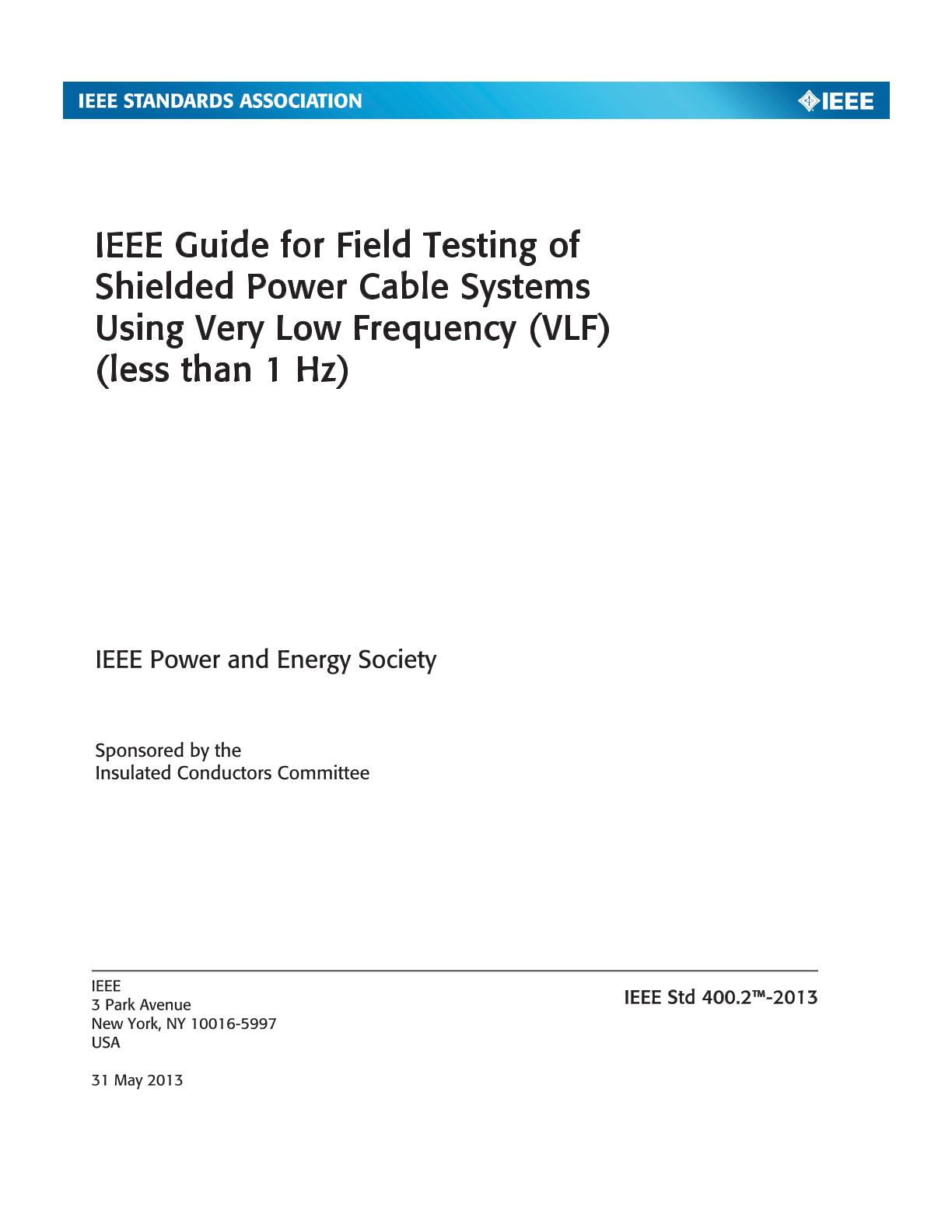 IEEE 400.2-2013 | 2013 edition pdf