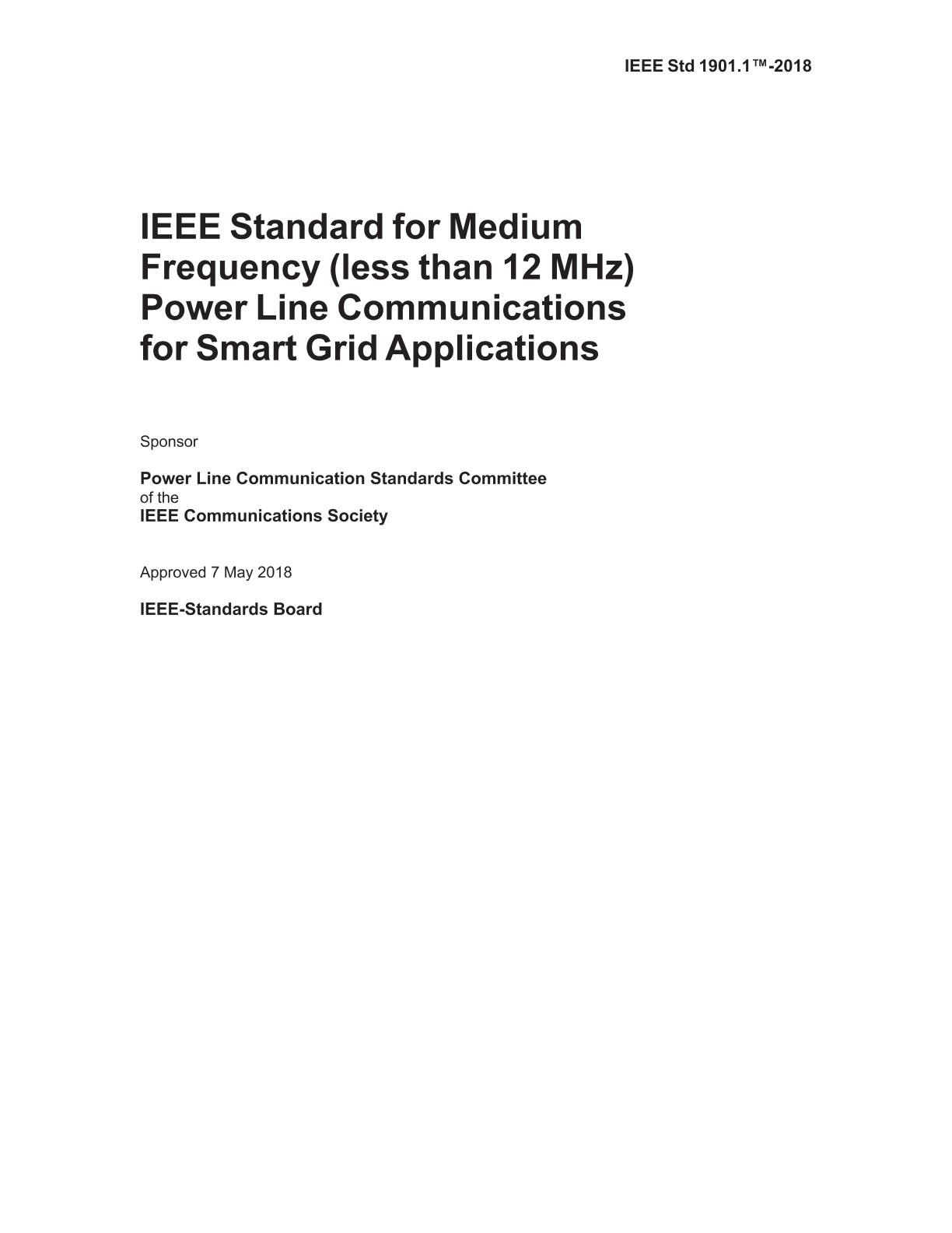 IEEE 1901.1-2018 | 2018 edition pdf