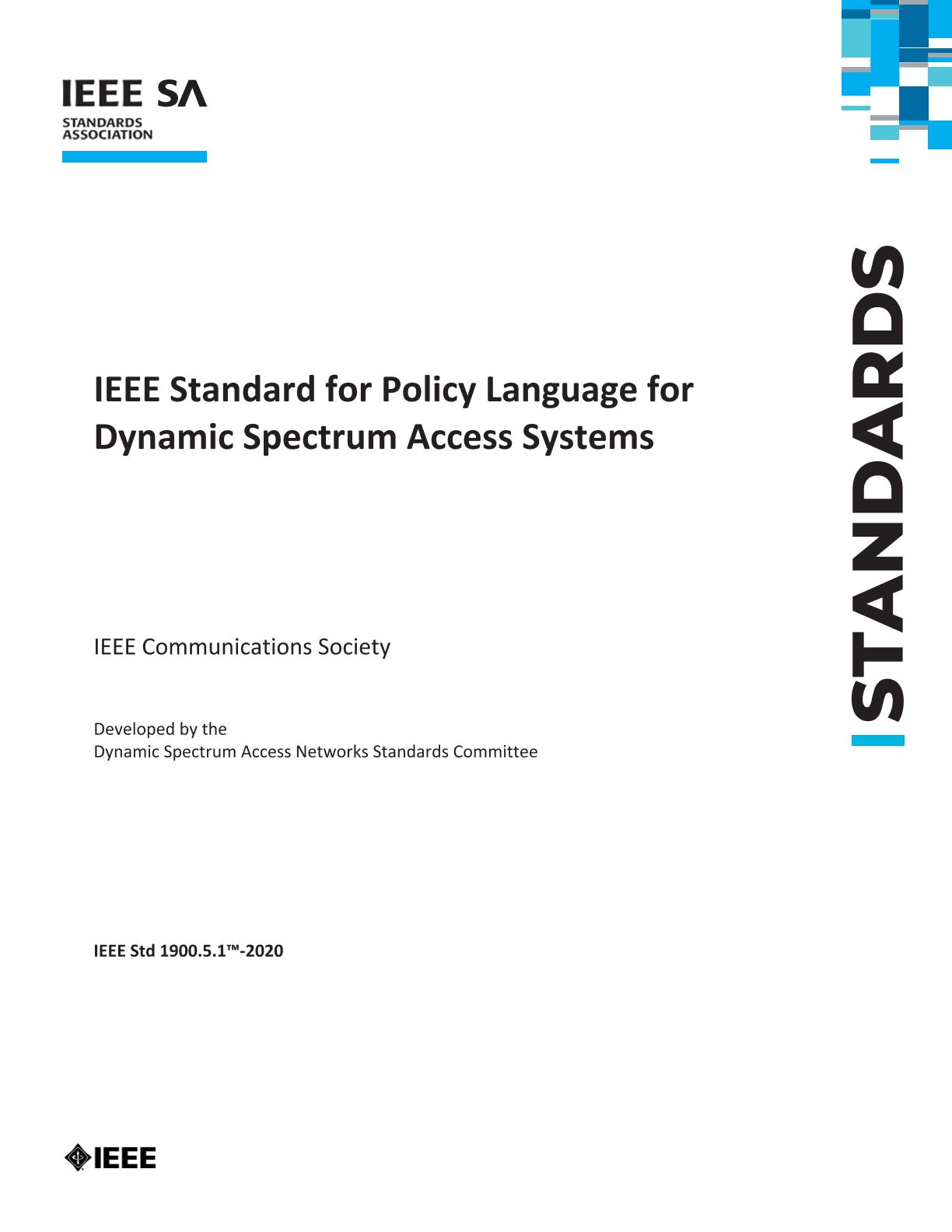 IEEE 1900.5.1-2020 | 2021 edition pdf