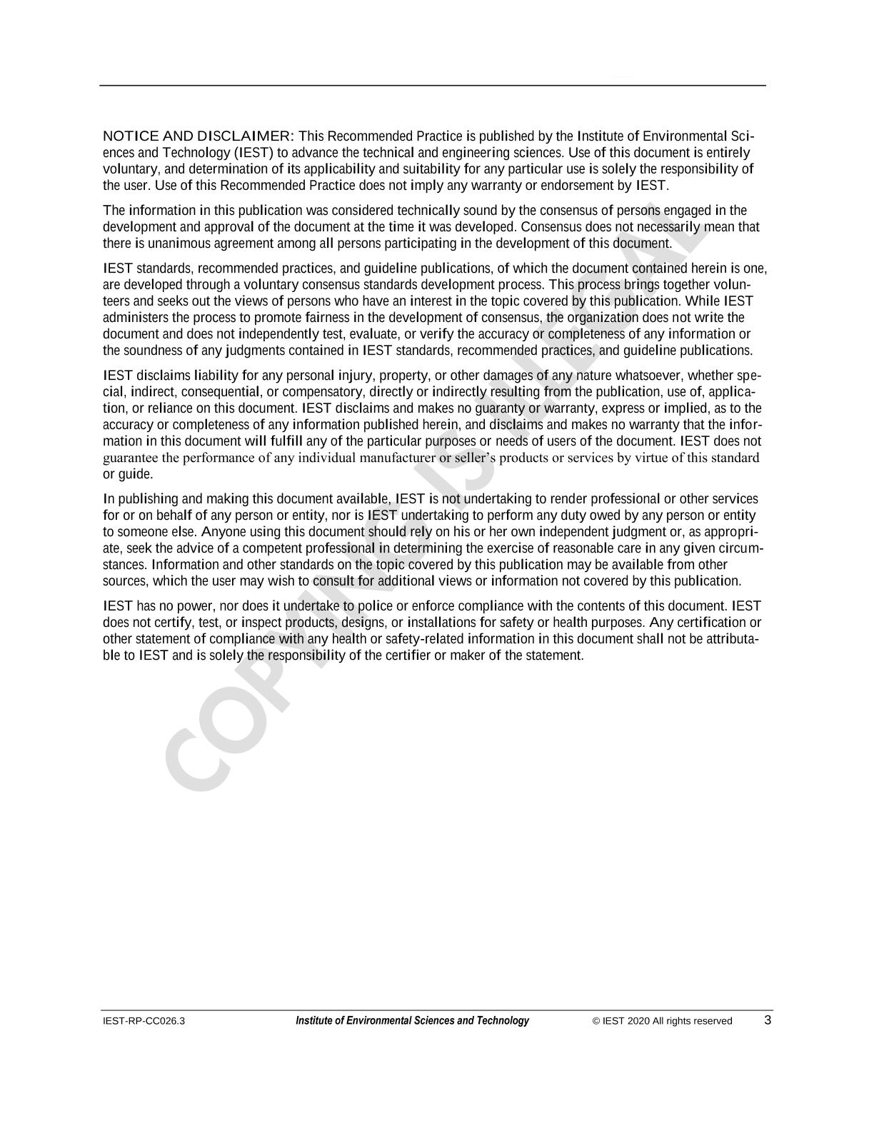 IEST RP-CC026.3 - Cleanroom Operations