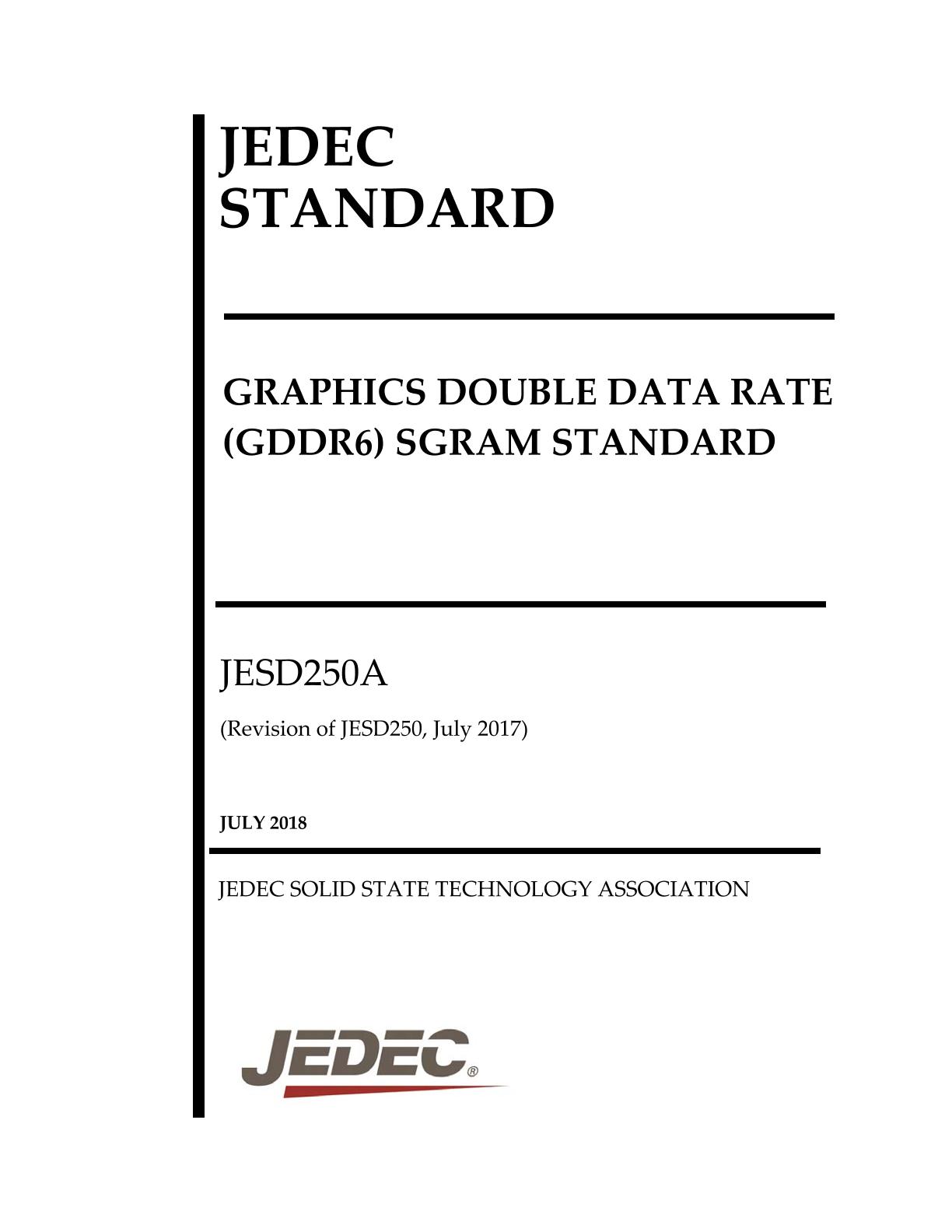 JEDEC JESD250A | 2018 edition pdf