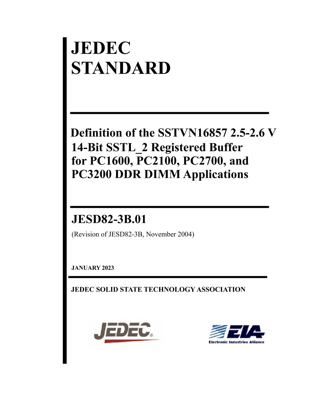 JEDEC JESD82-3B.01 | 2023 edition pdf
