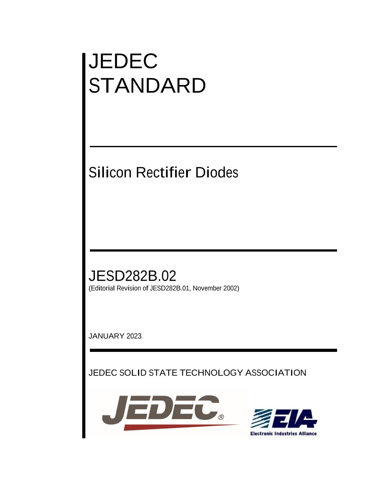 JEDEC JESD282B.02 - Silicon Rectifier Diodes