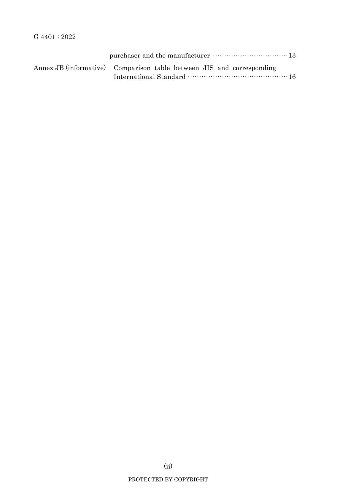 JIS G 4401:2022 - Carbon tool steels