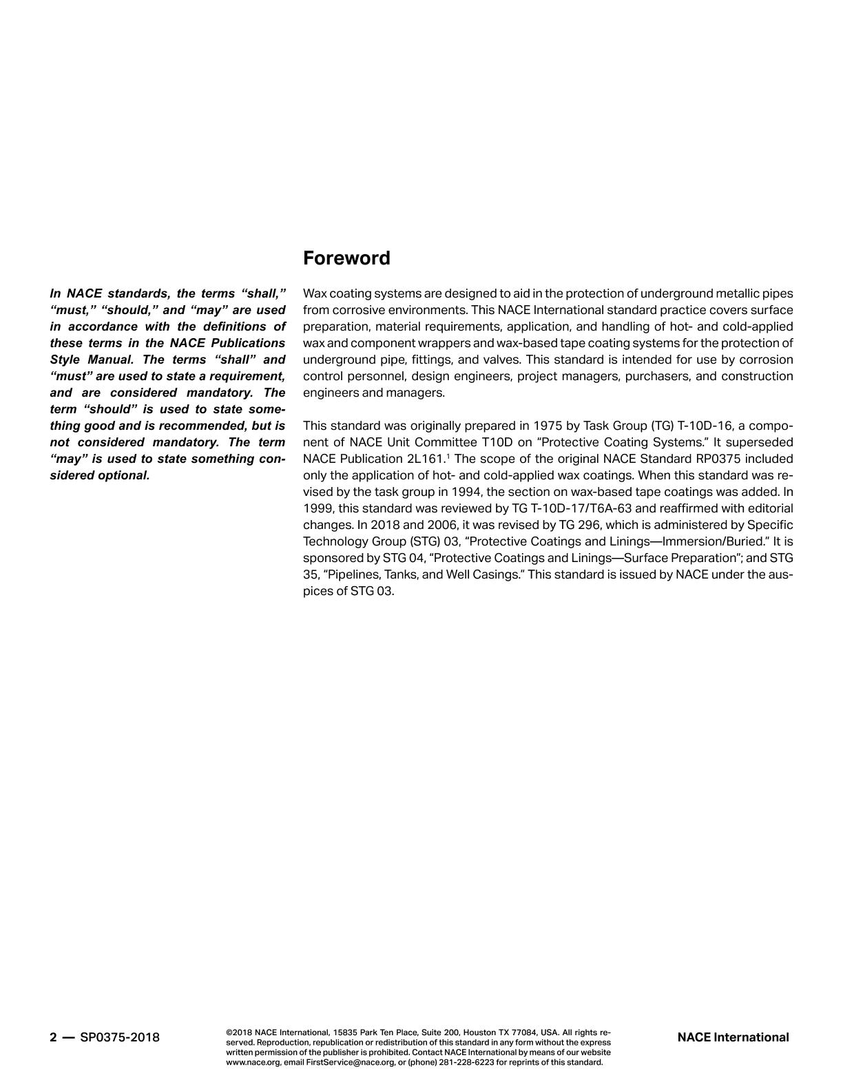 NACE SP0375-2018 | 2018 edition pdf