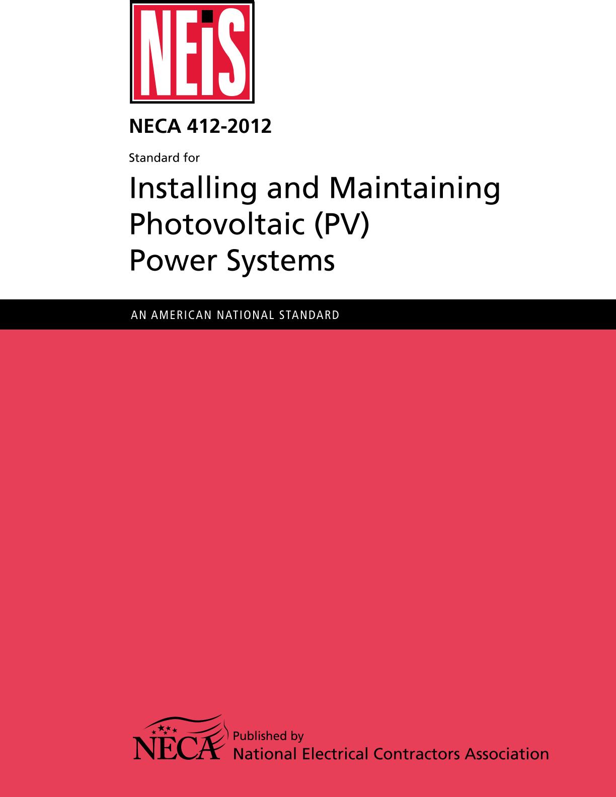 NECA 412-2012 | 2012 edition pdf