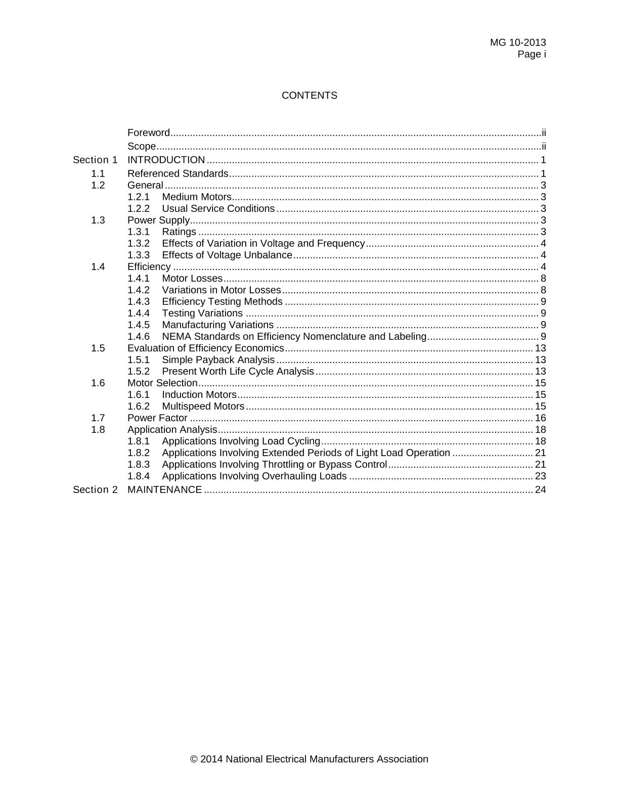 NEMA MG 10-2013 | 2014 edition pdf